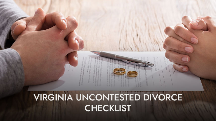 Virginia Uncontested Divorce Checklist | Holcomb Law, P.C.